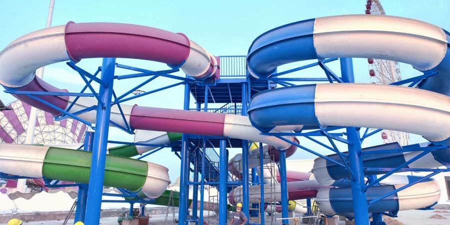 How to install the children's combination slide?