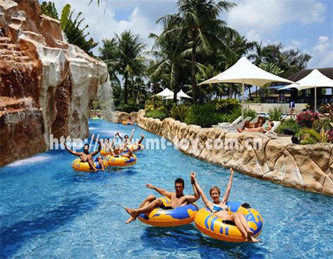 Pneumatic wave pool machine