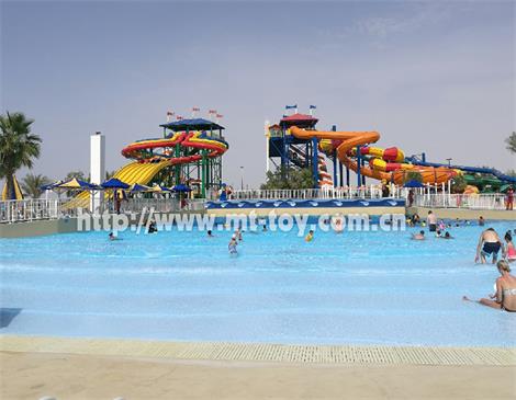 Pneumatic wave pool machine