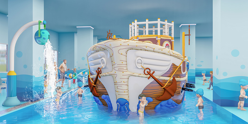 Alex's Pirate-Themed Water Play Structure in Malaysia
